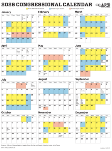 Senate releases its 2026 calendar – Roll Call