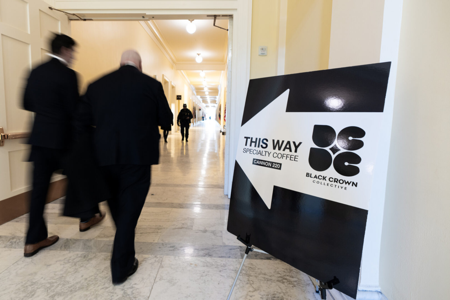 It’s a specialty coffee shop. It’s also inside a House office building ...